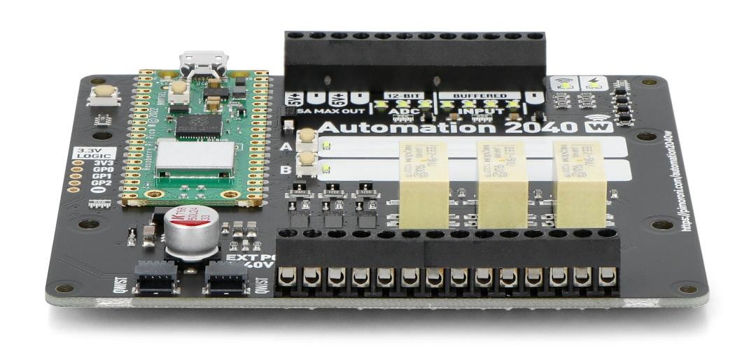 Automation 2040W - namų automatikos kūrimo plokštė su Raspberry Pi Pico W moduliu - PiMoroni ...
