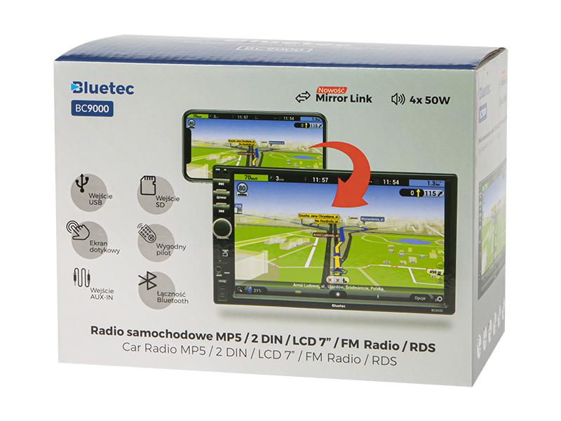 Automagnetola Blow Pūskite Radijas BLUETEC BC9000 2DIN 7", modelis - ‎78-288#, žema kaina | Varle.lt