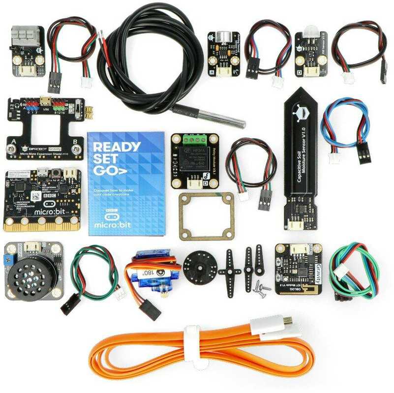 DFRobot KIT0138 Gravity IoT pradedančiojo rinkinys, skirtas BBC micro:bit, modelis - AN-15226 ...