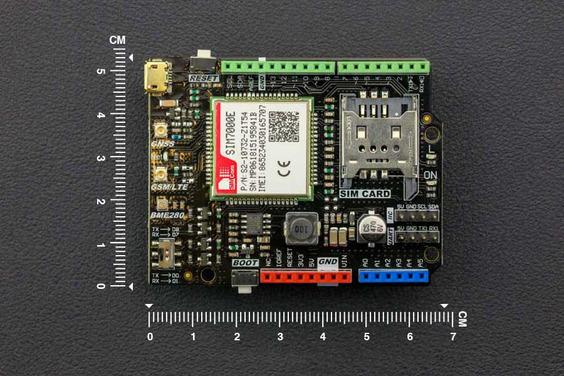 Dfrobot Shield Nb Iot Lte Gprs Gps Sim7000e Arduino Valdikliui
