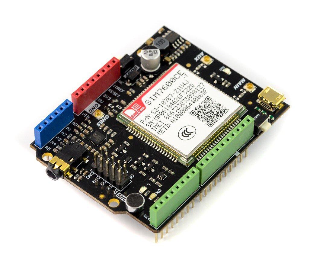 DFRobot SIM7600CE-T 4G (LTE) priedėlis skirtas Arduino, modelis - AN ...