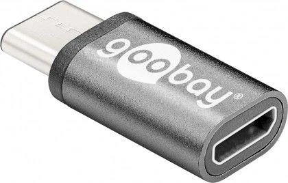 Goobay Jungtis USB-C kištukas - micro USB lizdas, modelis - 56635, žema ...
