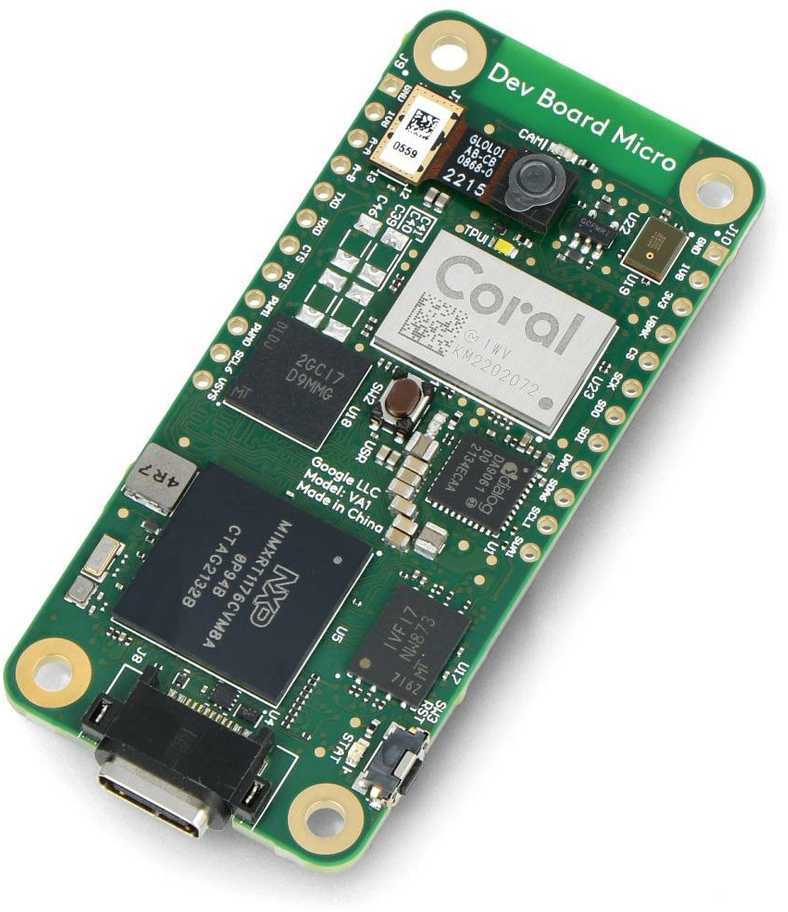 Google Coral Dev Board Micro - kūrimo plokštė su NXP i.MX RT117, Edge ...