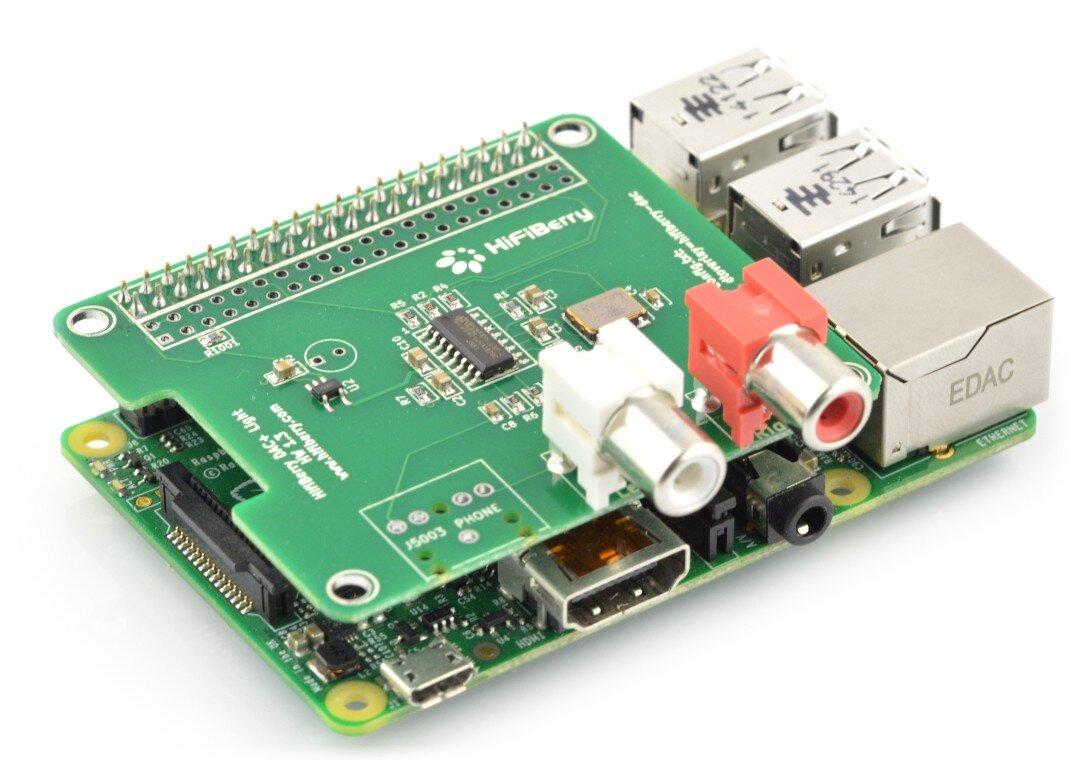 HiFiBerry DAC+ RCA light, garso plokštė skirta Raspberry Pi 4B / 3B ...