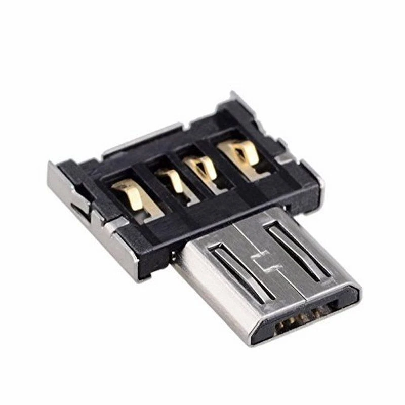 Jungtis OTG microUSB kištukas - USB A lizdas, modelis - AN-08781, žema ...