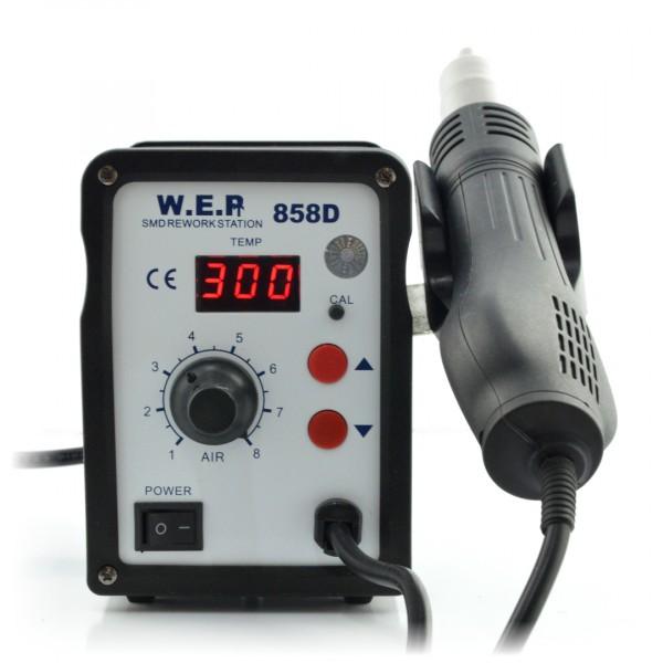 Karšto oro litavimo stotelė WEP 858D 700W, modelis - AN-02768, žema ...