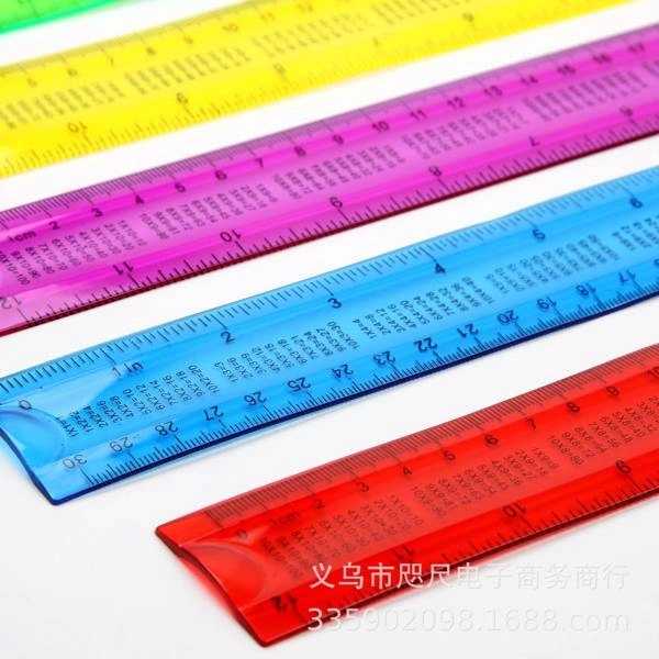 Liniuotė su daugybos lentele 30cm 12 colių - spalvų derinys, modelis ...