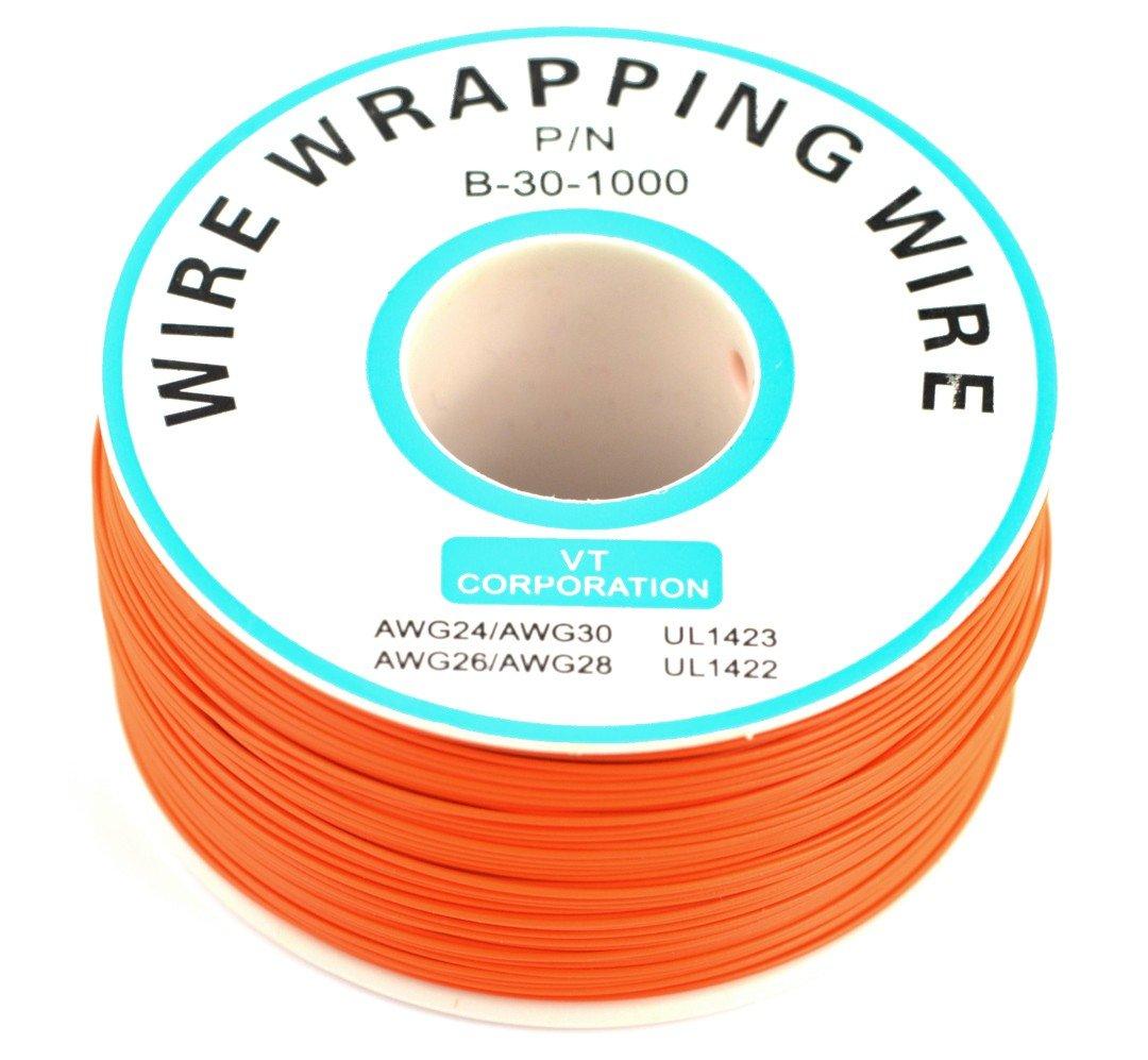 Oem Izoliuota PVC dengta 30AWG vielos vyniojimo ritė 820Ft - oranžinė ...
