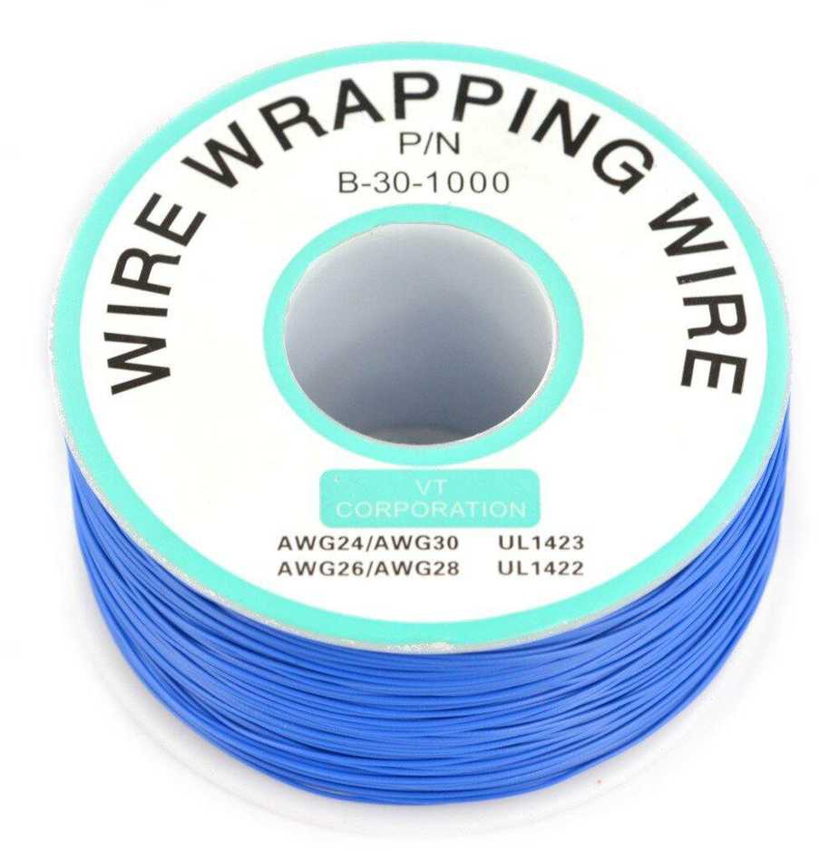 Oem Izoliuota PVC dengta 30AWG vielos vyniojimo ritė 250m - mėlyna ...