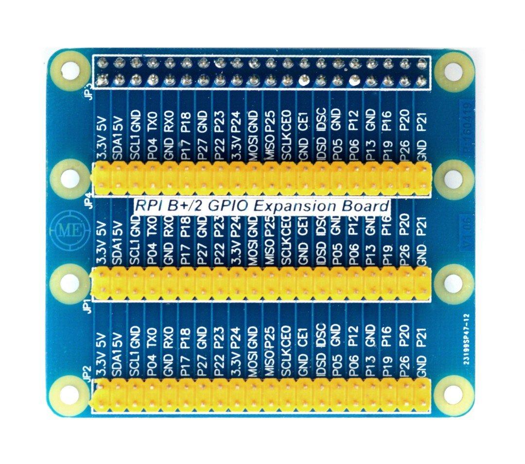 Oem Raspberry PI 4 / 3 / B+ / 2 GPIO išplėtimo plokštė E1 - mėlyna ...