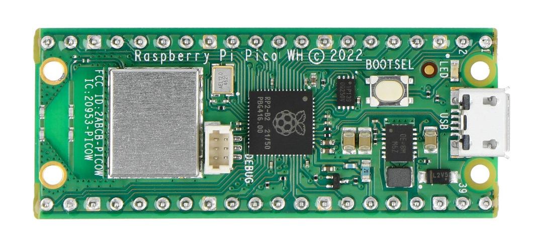 Raspberry Pi Pico Wh Rp2040 Arm Cortex M0 Cyw43439 Wifi Su