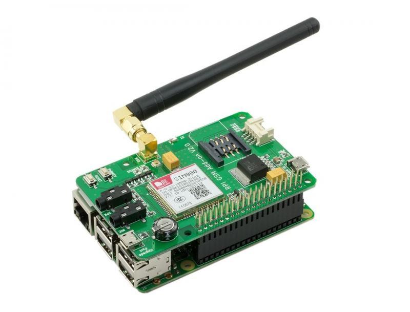 Raspberry Pi SIM800 GSM GPRS Priedėlis, modelis - AS0054, žema kaina | Varle.lt