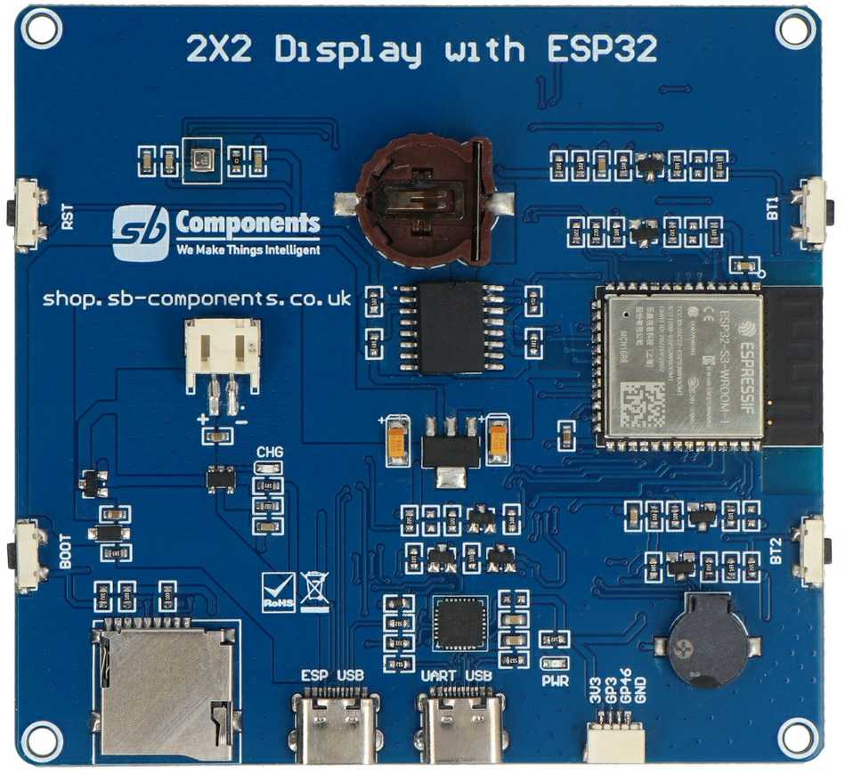 Sb Components 4 apvalus IPS TFT ekrano modulis 1.28 colio 240 x 240 ...