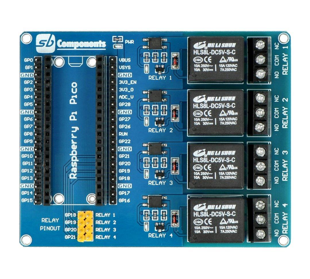 Sb Components Raspberry Pi Pico relės plokštė, modelis - AN-19629, žema kaina | Varle.lt