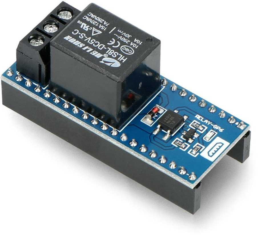 Sb Components Relės modulis, skirtas Raspberry Pi Pico - 1 kanalas su ...