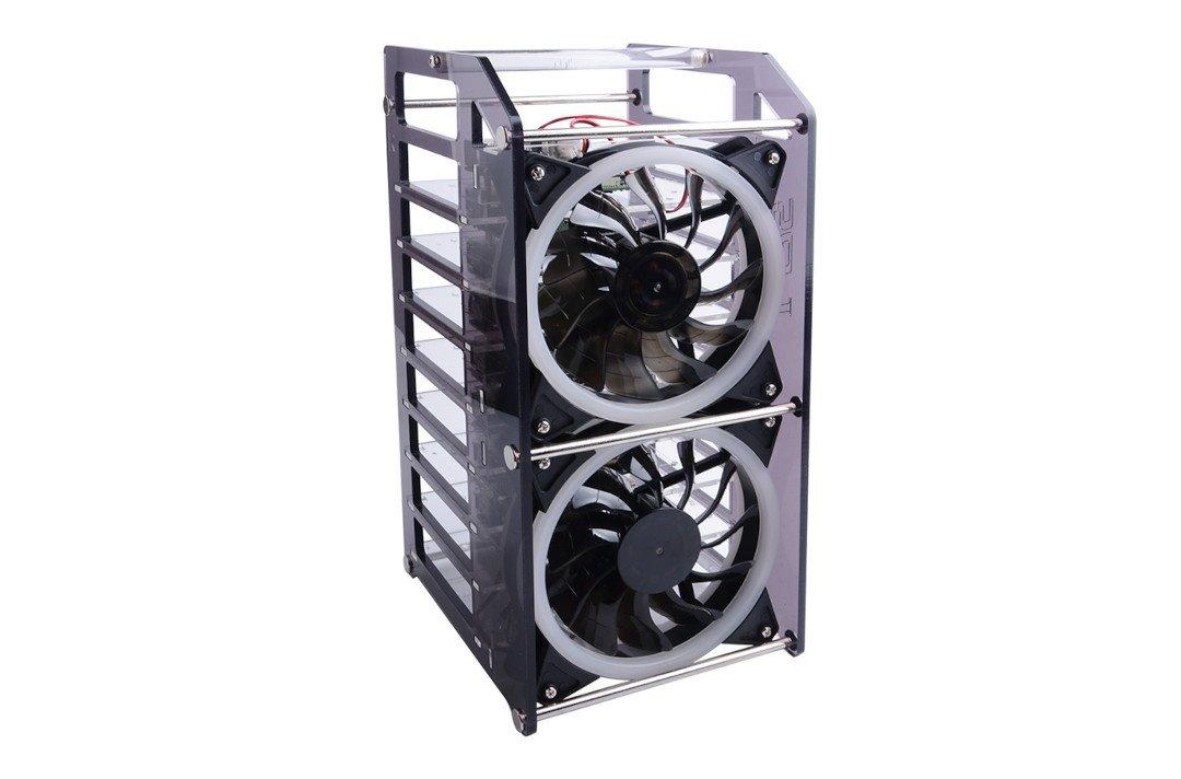 Seeed Studio Raspberry Pi ir Jetson Nano dėklas su RGB ventiliatoriais ...