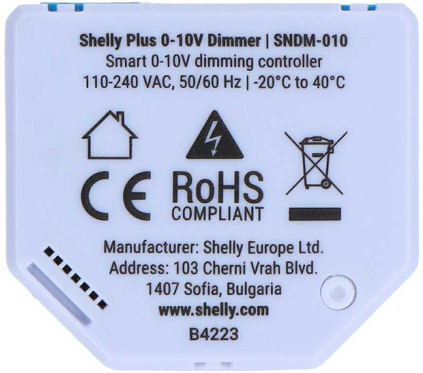 Shelly Plus 0-10V Dimmeris, žema kaina | Varle.lt