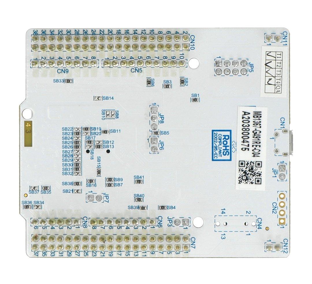 Stmicroelectronics STM32 NUCLEO-G431RB - STM32G431RB Arm Cortex M4, modelis - AN-19372, žema ...
