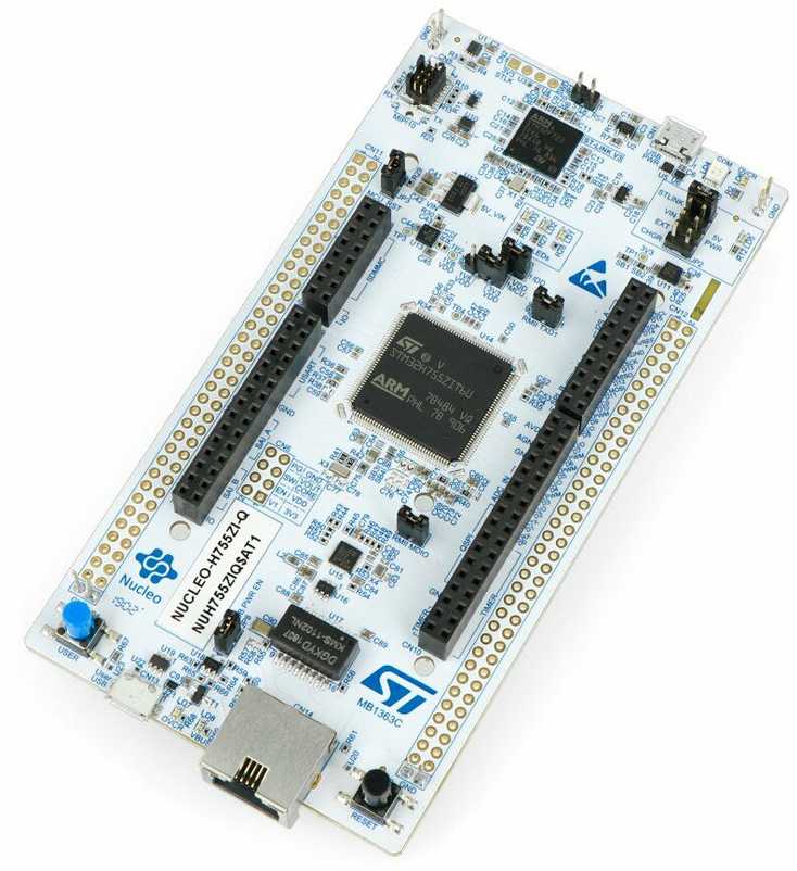 Stmicroelectronics STM32 NUCLEO-H755ZI-Q - STM32H755ZIT6 ARM Cortex M7 / M4, modelis - AN-15489 ...