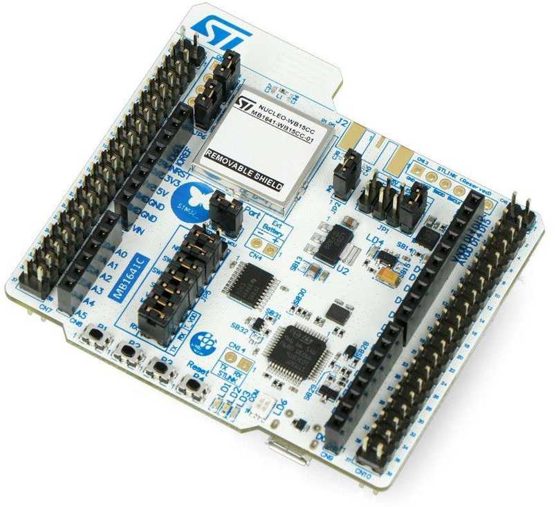 Stmicroelectronics STM32 NUCLEO-WB15CC - STM32WB15CC ARM Cortex M4, modelis - AN-19728, žema ...