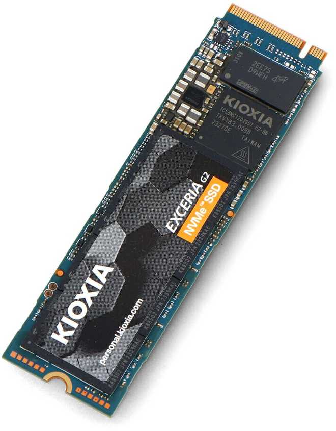 Kioxia EXCERIA G2 M.2 1 TB PCI Express 3.1a BiCS FLASH TLC NVMe, modelis - LRC20Z001TG8, žema ...