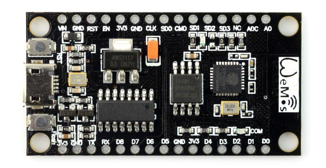 Wifi Modulis Esp8266 Wemos Nodemcu V3 32mb 11 Gpio Adc Pwm Modelis An 10908 žema Kaina