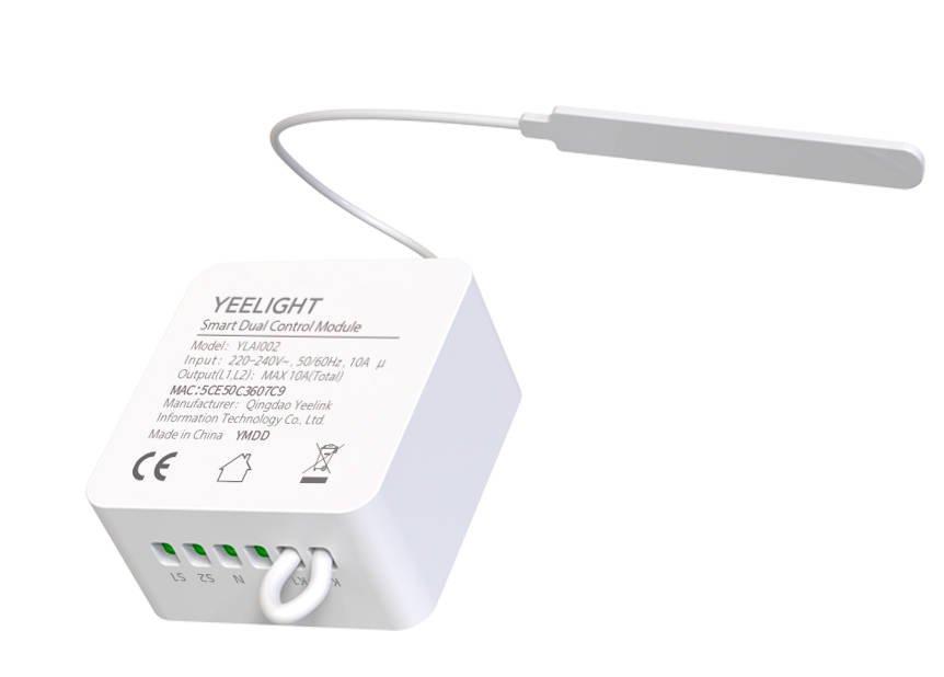 Yeelight | Smart Dual Control relės modulis | 200 W | „Wi-Fi“ IEEE 802. ...