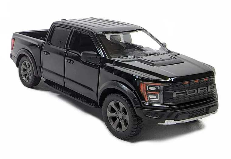 KiNSMART automobilis, 2022 Ford F-150 Raptor, juodas, žema kaina | Varle.lt