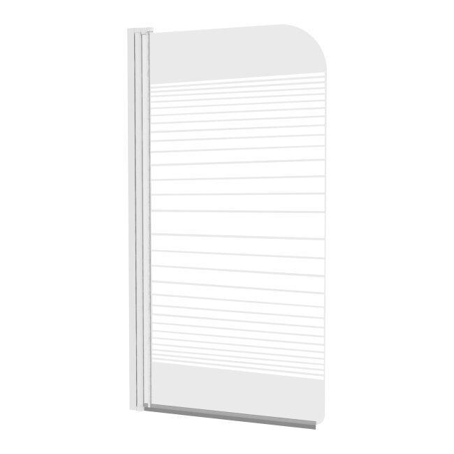 Vonios sienelė AQUALUX 3 Half Frame Radius Bath Screen, žema kaina ...