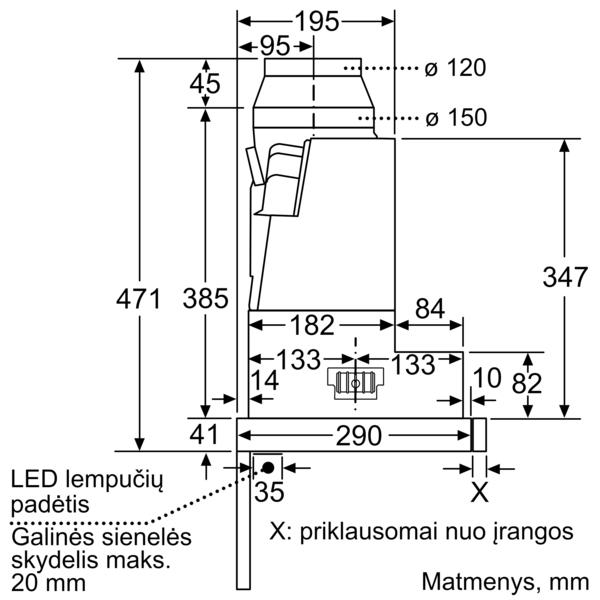 Bosch DFS067A51 Serie | 4, Ištraukiamasis gartraukis, 60 cm, sidabro sp ...