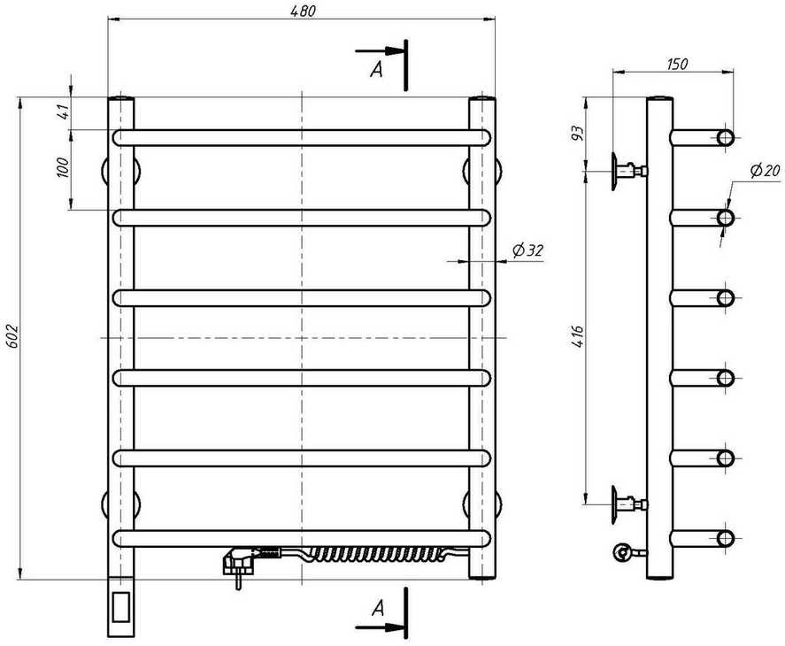 El.rankšluosčių džiovintuvas Navin Simfonia 480*600 Sensor su laikmačiu ...