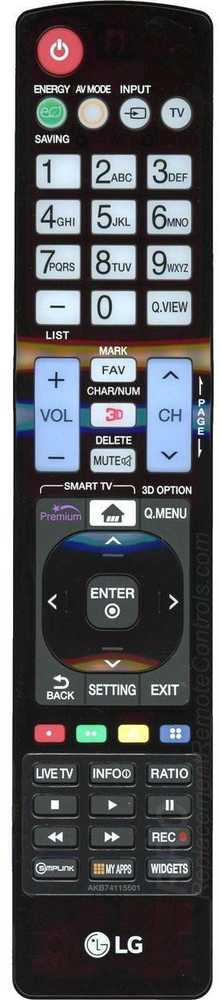 Nuotolinio valdymo pultelis LG AKB74115501, modelis - LG010006, žema ...