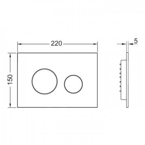 Vandens nuleidimo mygtukas Teceloop, 9240922, matinio chromo, modelis - 9240922TECE, žema kaina ...