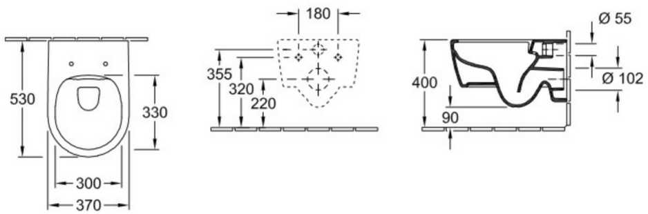 Villeroy & Boch Pakabinamo WC komplektas Villeroy amp Boch SOUL ...