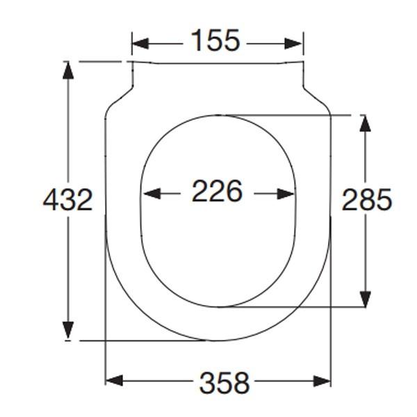 Villeroy & Boch WC dangtis Villeroy&Boch Subway SlimSeat, modelis ...