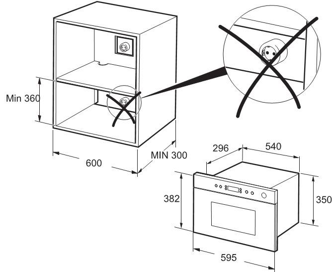 Viryklė mikrobangų krosnelė Whirlpool AMW 440 IX (750W, 22l, inox ...