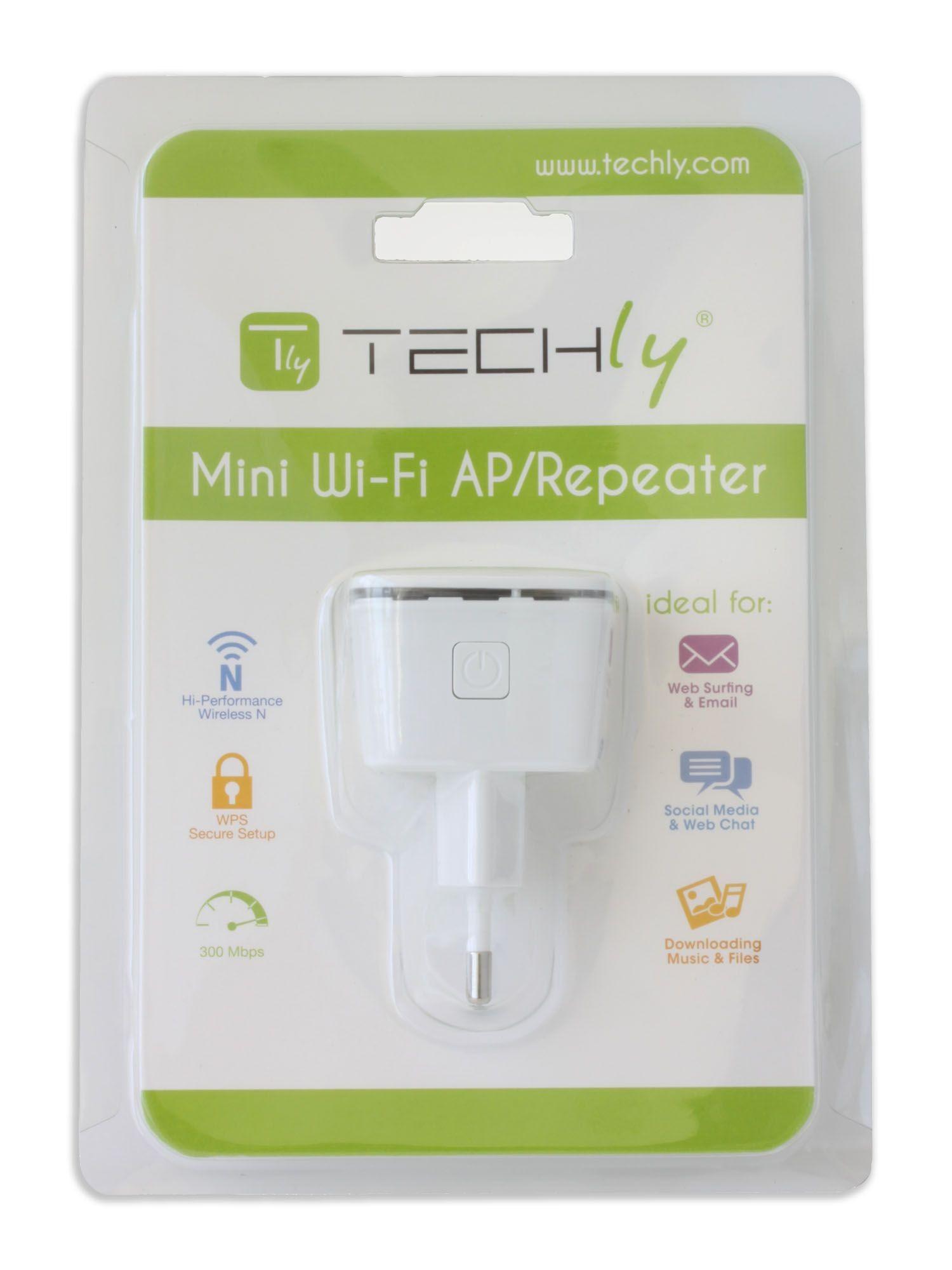 Maršrutizatorius Techly I-WL-REPEATER7 tinklo stiprintuvas Tinklo ...