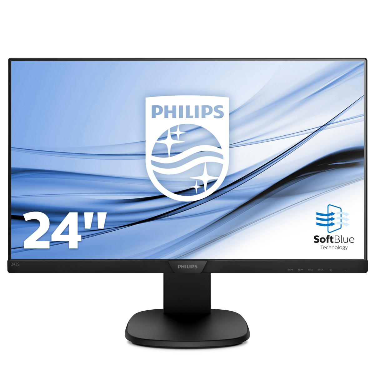 Monitorius Philips S Line 243S7EHMB / 00 / 60.5 cm (23.8") su SoftBlue ...