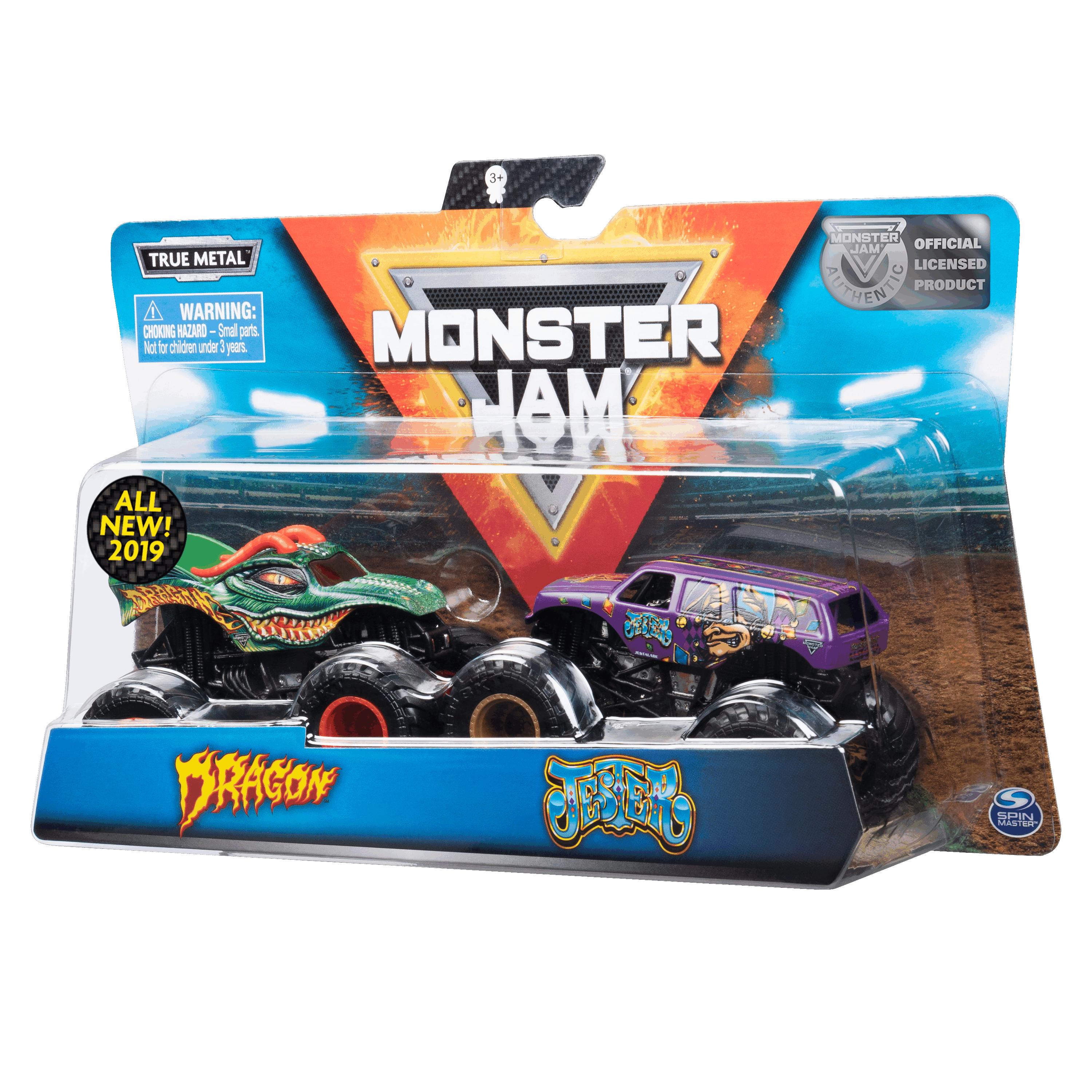 Spin Master MONSTER JAM Die-cast 1:64 mastelio visureigių rinkinys, 2 ...