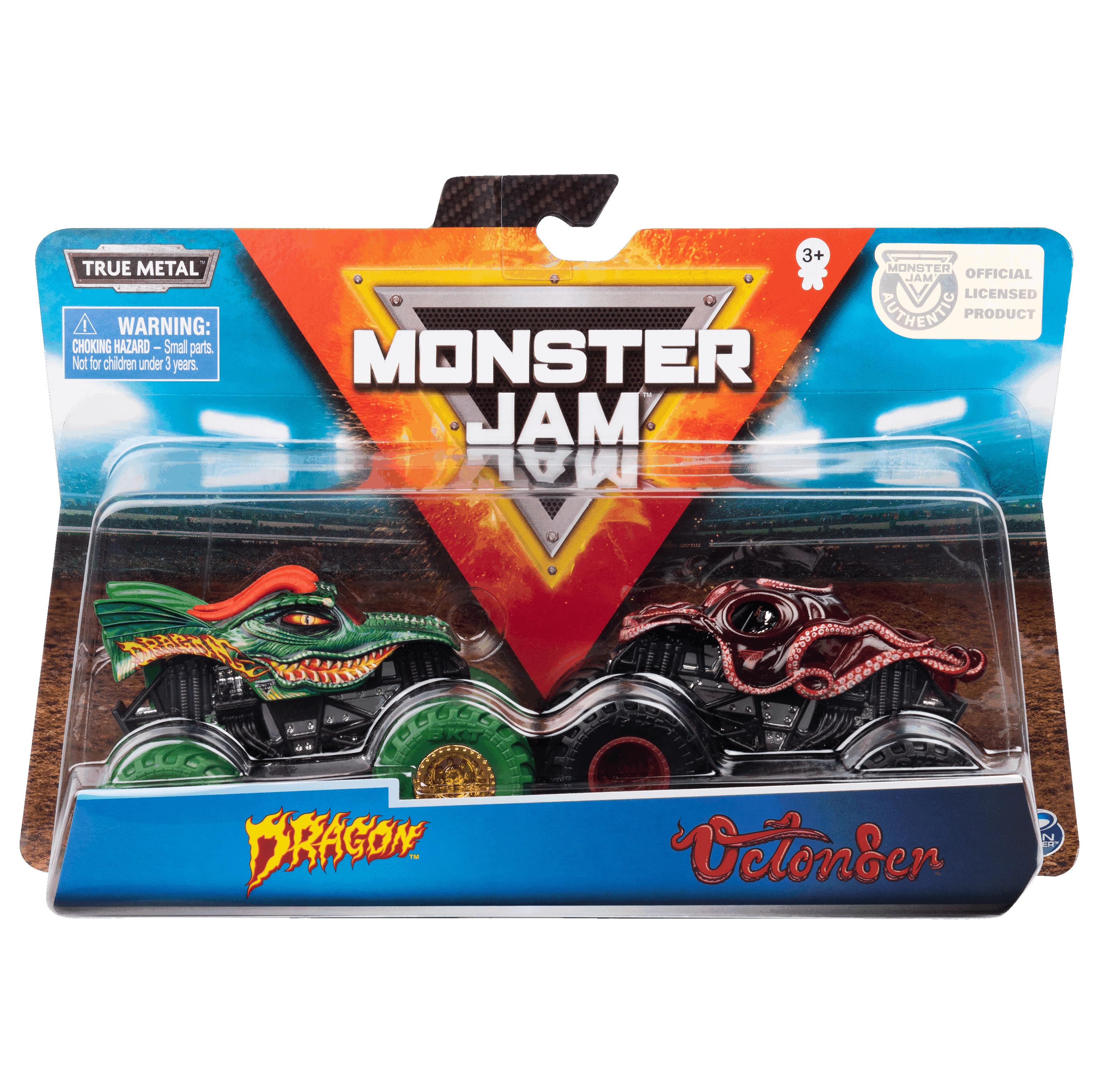Spin Master MONSTER JAM Die-cast 1:64 mastelio visureigių rinkinys, 2 ...