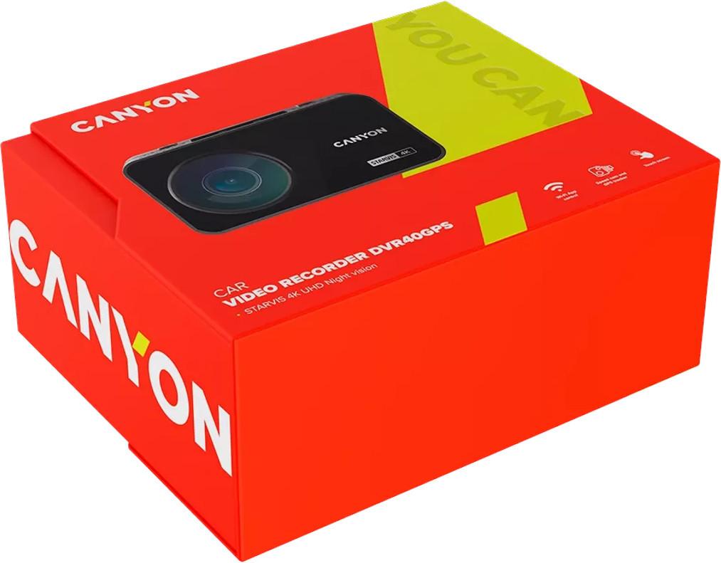 Canyon DVR40GPS, 3,0 colių IPS (640x360), jutiklinis ekranas, UHD 4K ...