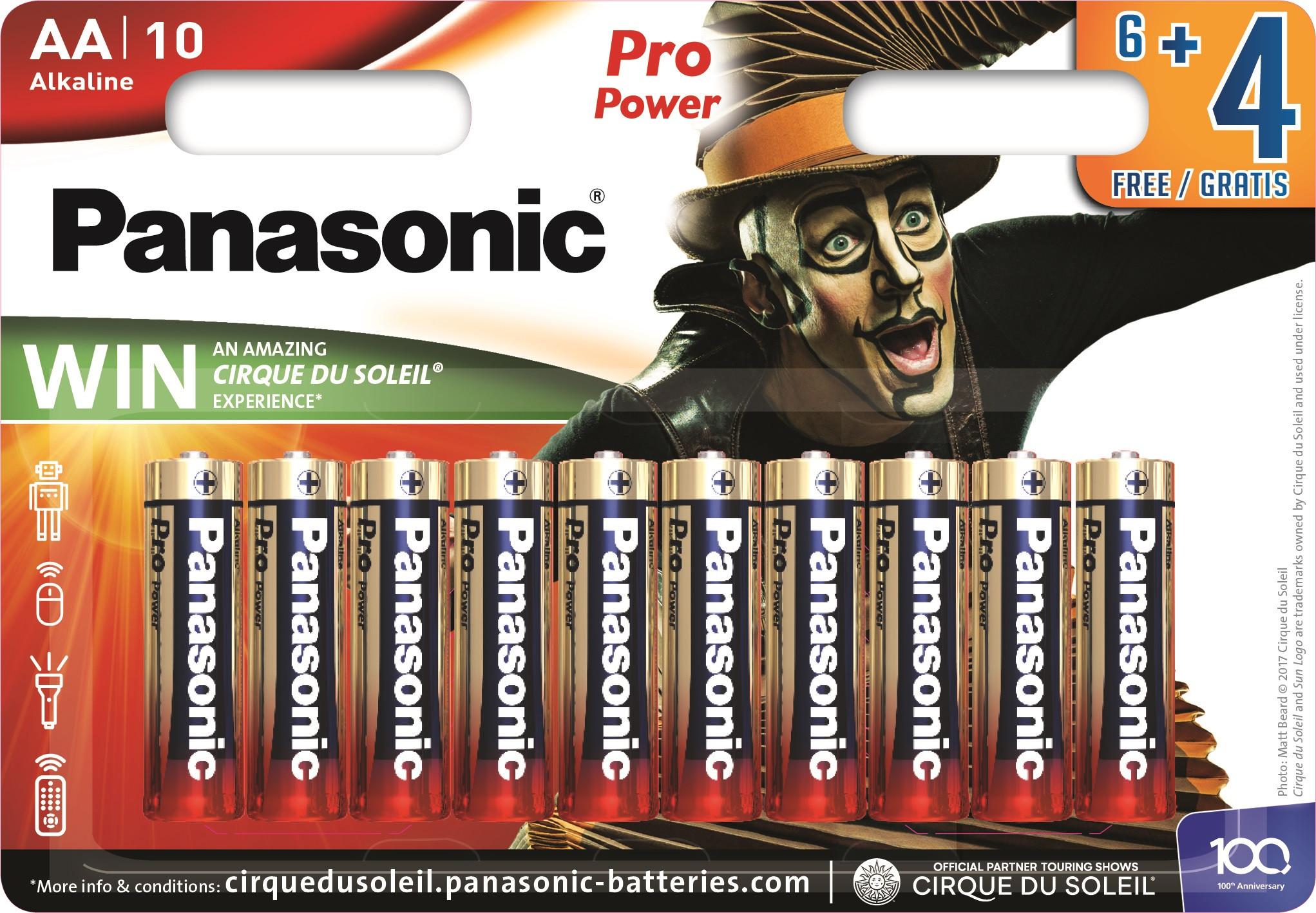 Panasonic Pro Baterijos AA (6+4vnt) (Nekraunama), modelis - BK-LR6PPG ...