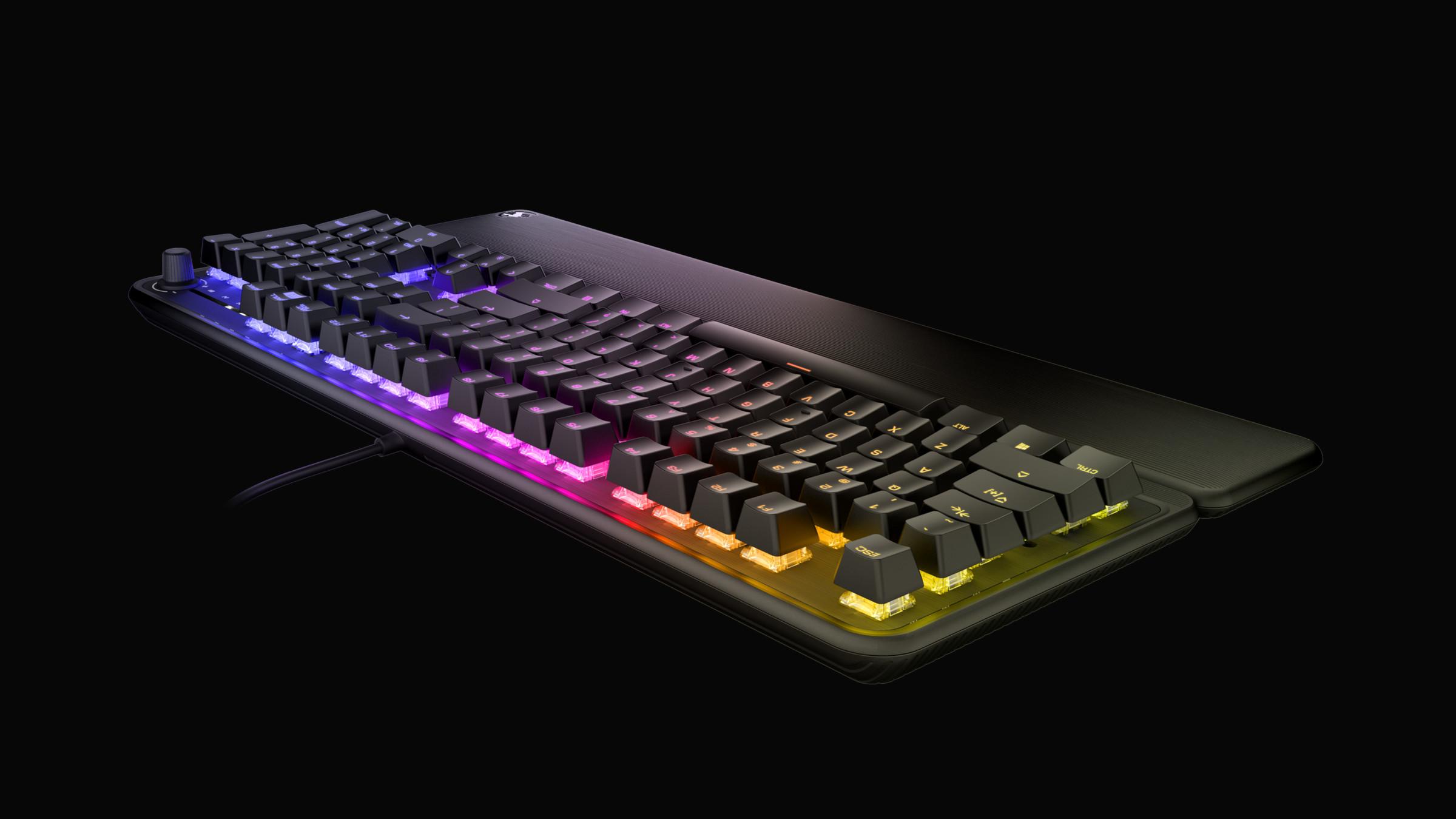 Klaviatūra Roccat Pyro Aimo, RGB, raudonas jungiklis, Nordic išdėstymas ...