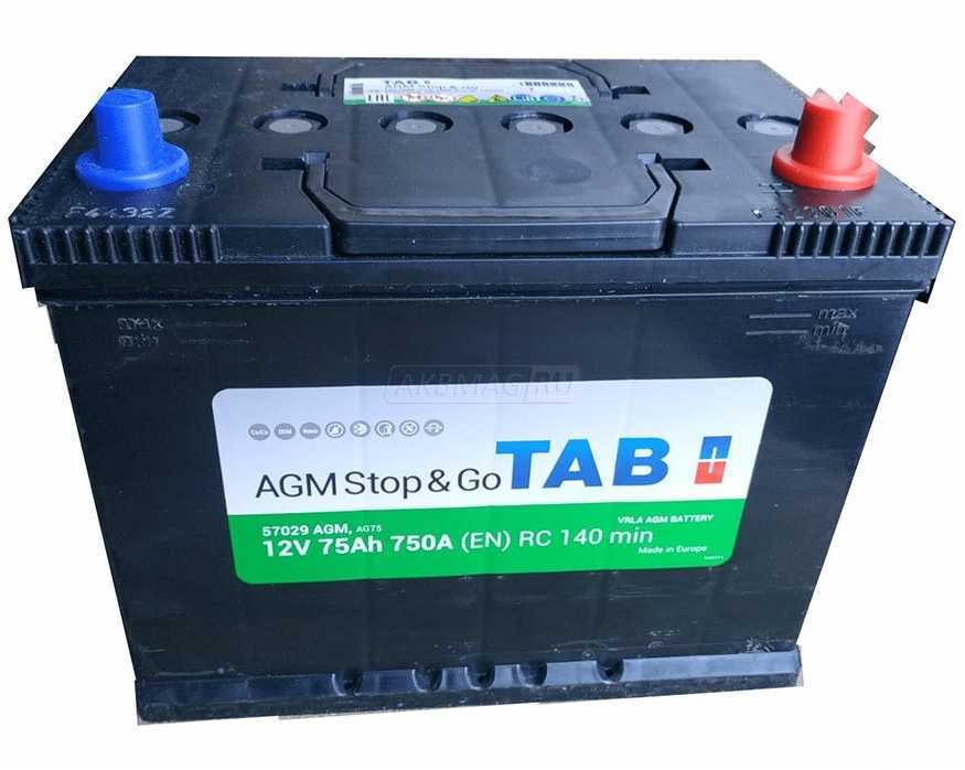 TAB AGM akumuliatorius 12V 75Ah 750A Jap (-+), žema kaina | Varle.lt