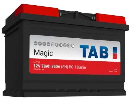 TAB Magic akumuliatorius 12V 78Ah 750A, žema kaina | Varle.lt