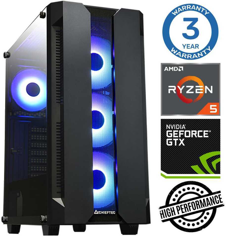 Stacionarus kompiuteris INTOP Ryzen 5 5500 16GB 250SSD M.2 NVME GTX1650 ...