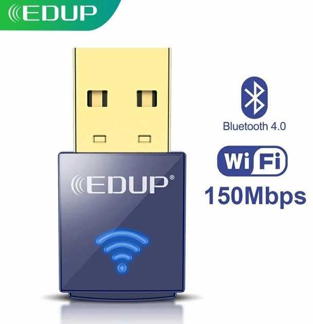 EDUP EP-N8568 USB-adapter WiFi 150Mbps + Bluetooth / RTL8723BU, žema ...