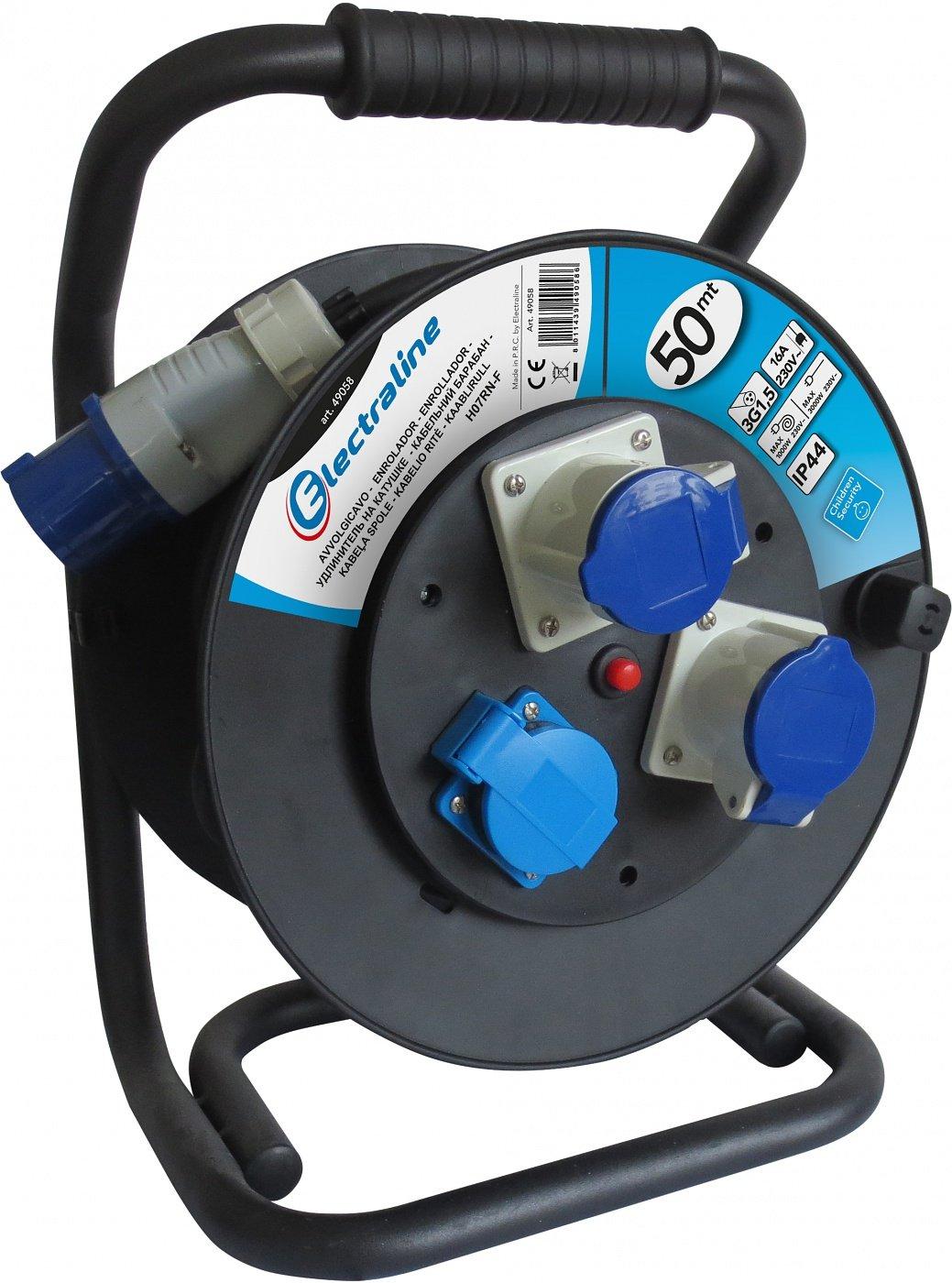 Electraline 49058 Professional Cable Reel 50m, žema kaina | Varle.lt