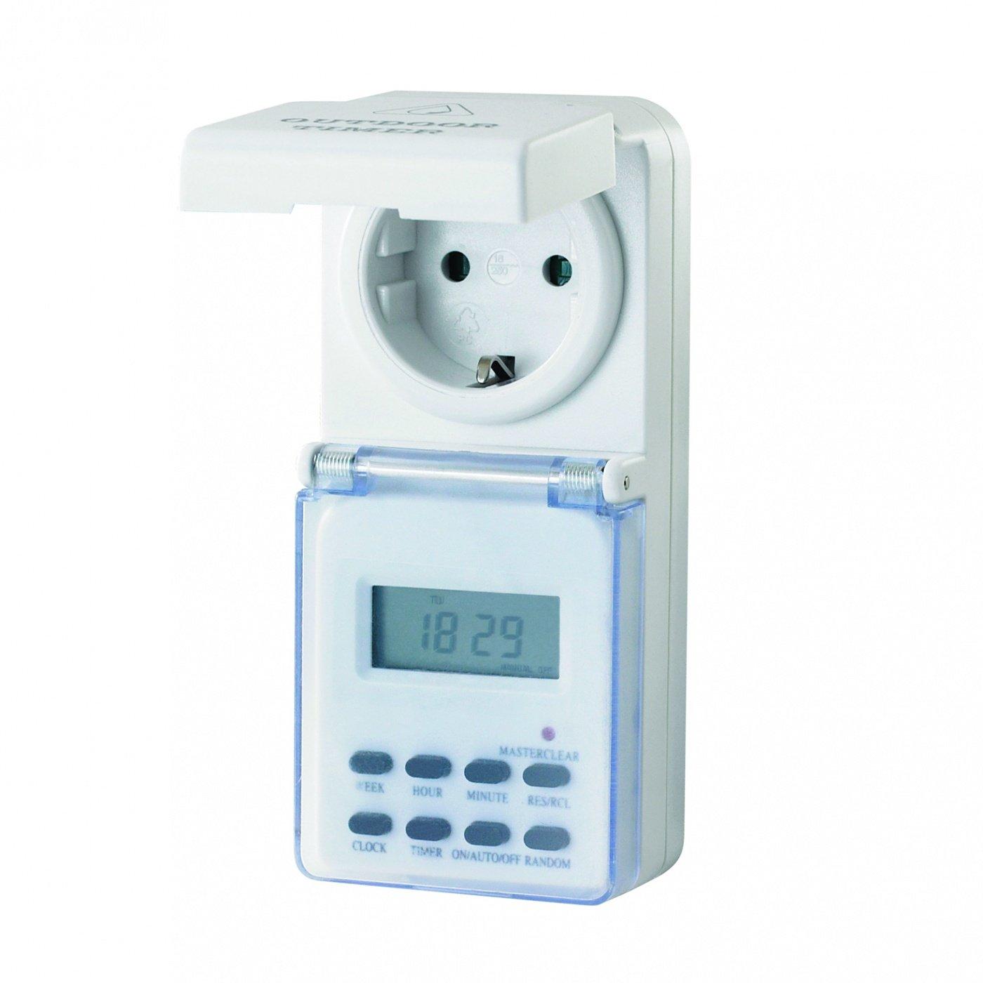 Electraline 59506 Digital outdoor german timer IP44 max 35000w 220-240vac / 16A / 50hz, žema ...