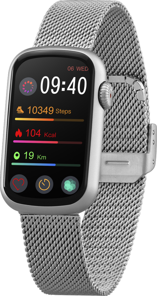 Išmanusis laikrodis Garett Wave RT, Sidabro spalvos, žema kaina | Varle.lt